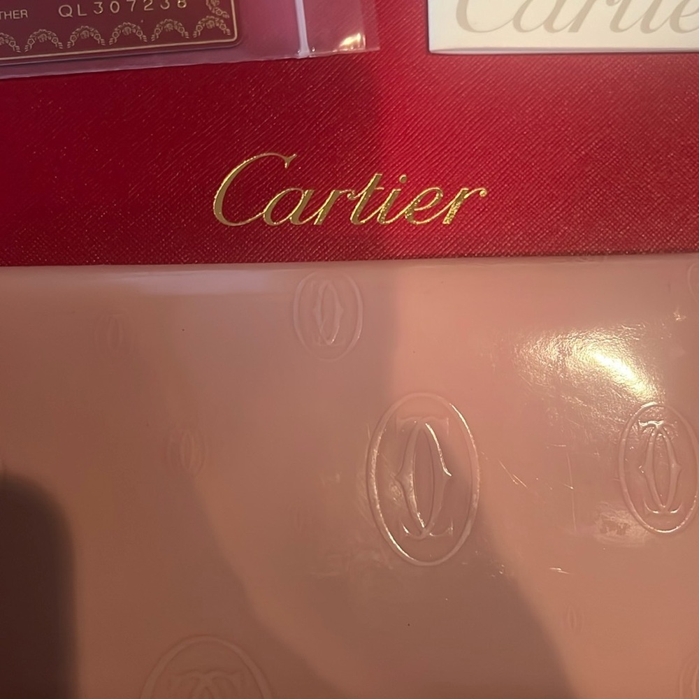 Pink Patent Leather Cartier Wallet - Gem